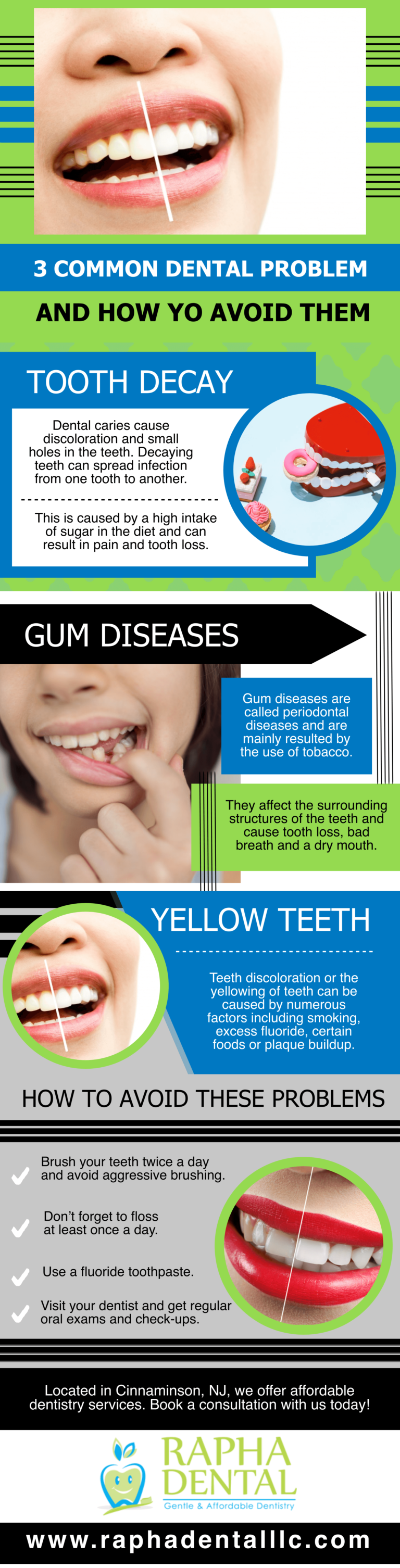 3 Common Dental Problems And How To Avoid Them - Rapha Dental